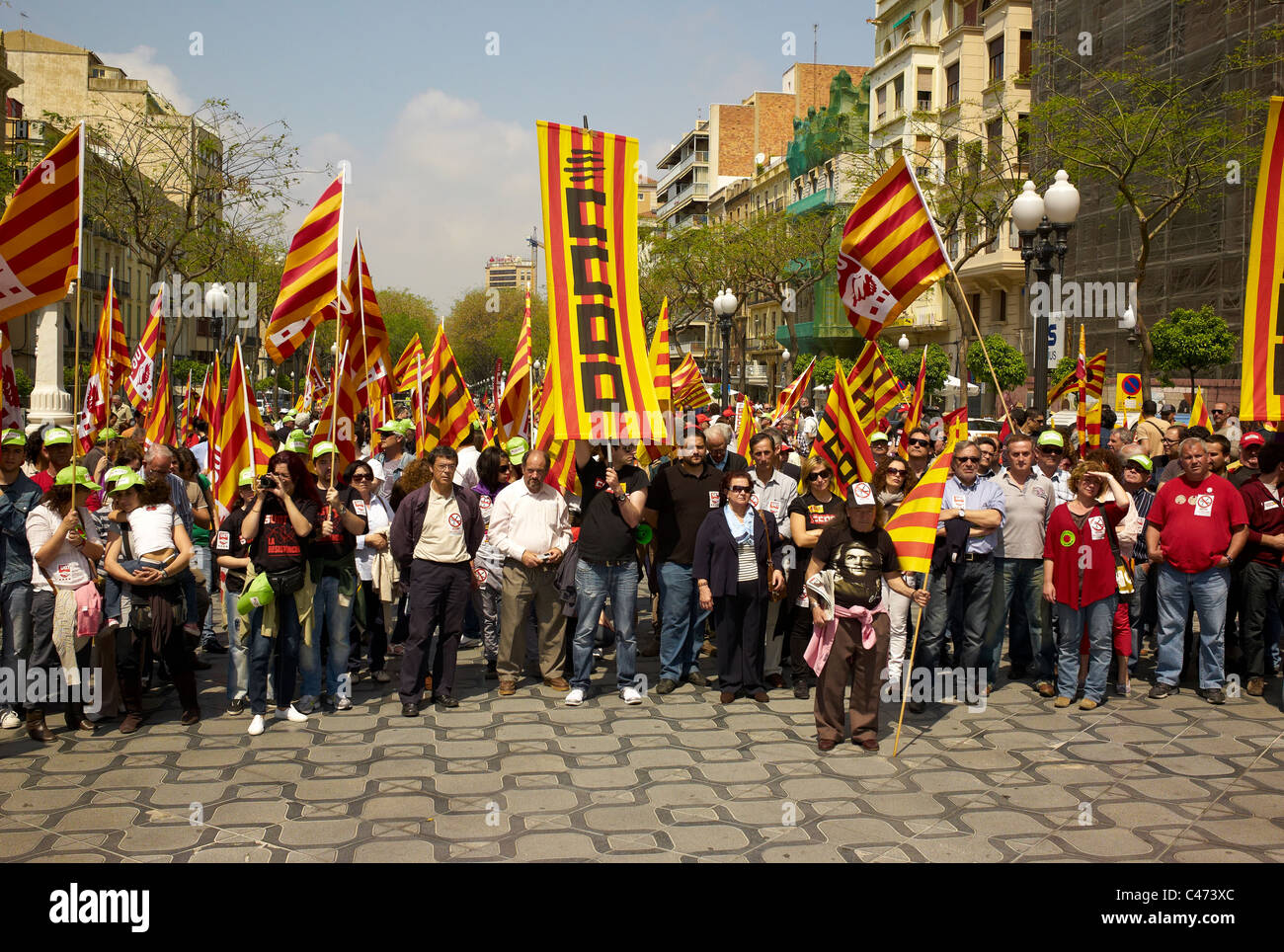 Day of The Workers, 1st of May, Spain Stock Photo - Alamy