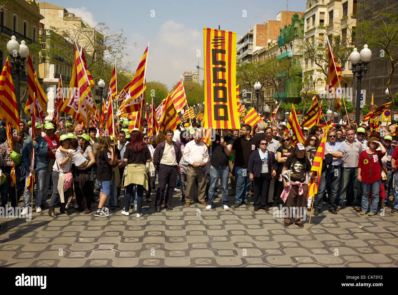 Day of The Workers, 1st of May, Spain Stock Photo - Alamy