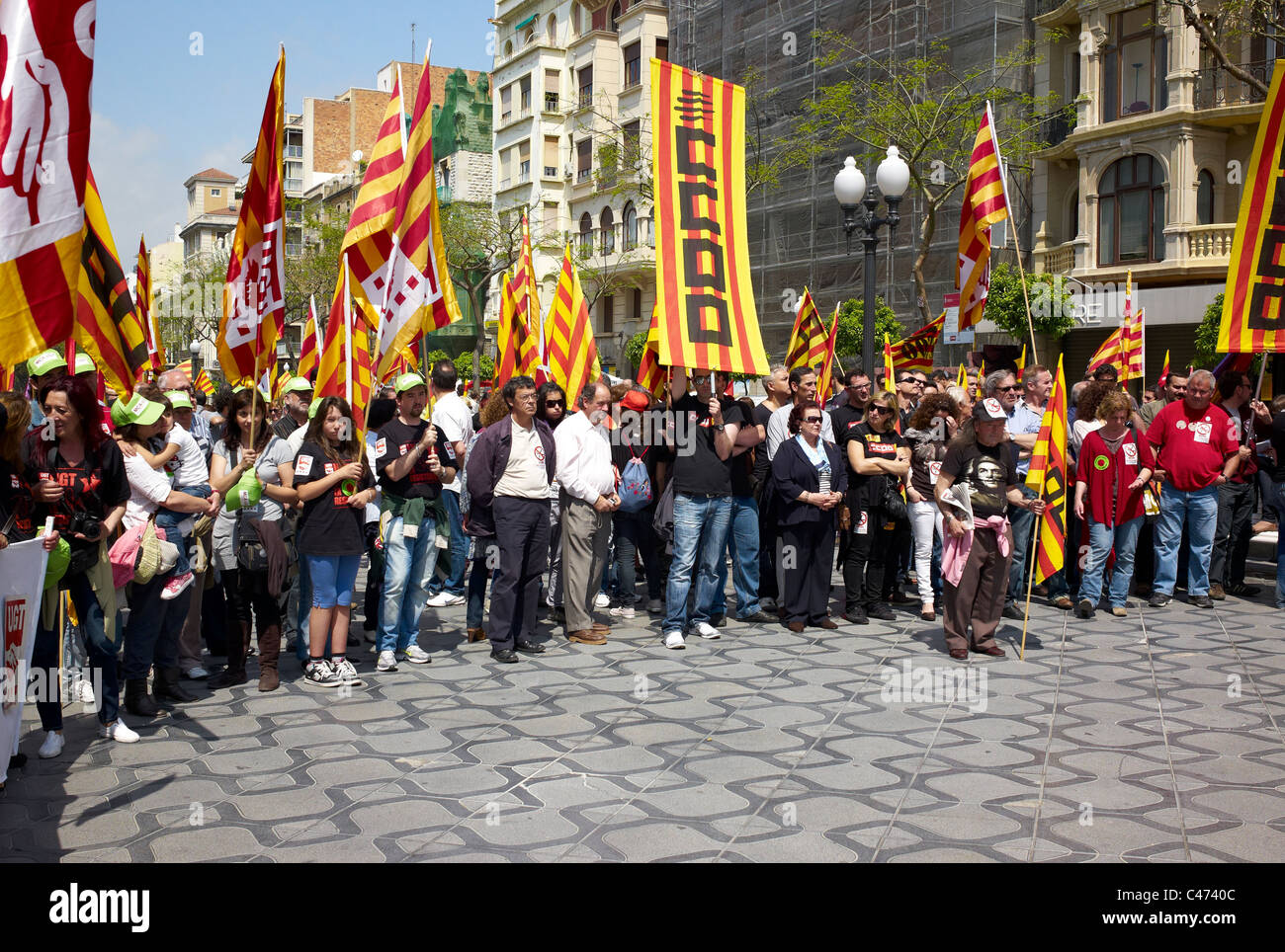 Day of The Workers, 1st of May, Spain Stock Photo - Alamy