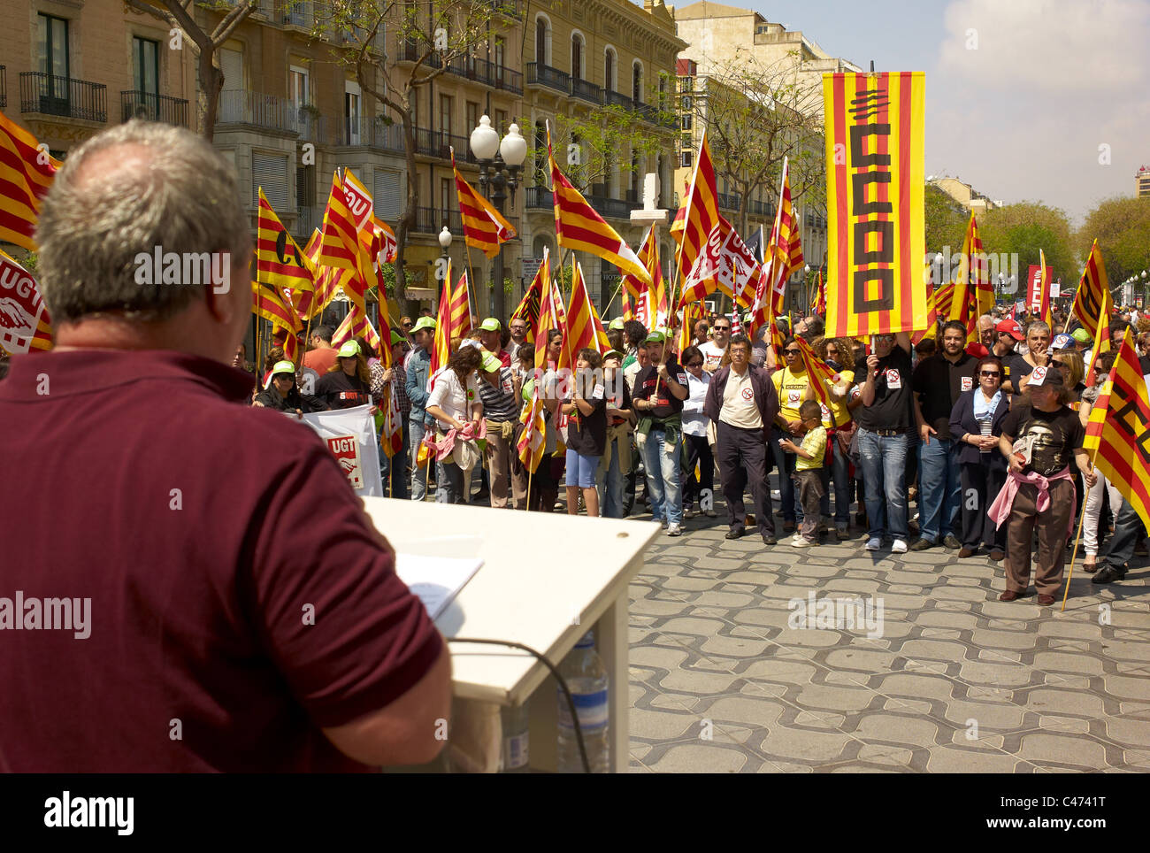 Day of The Workers, 1st of May, Spain Stock Photo - Alamy