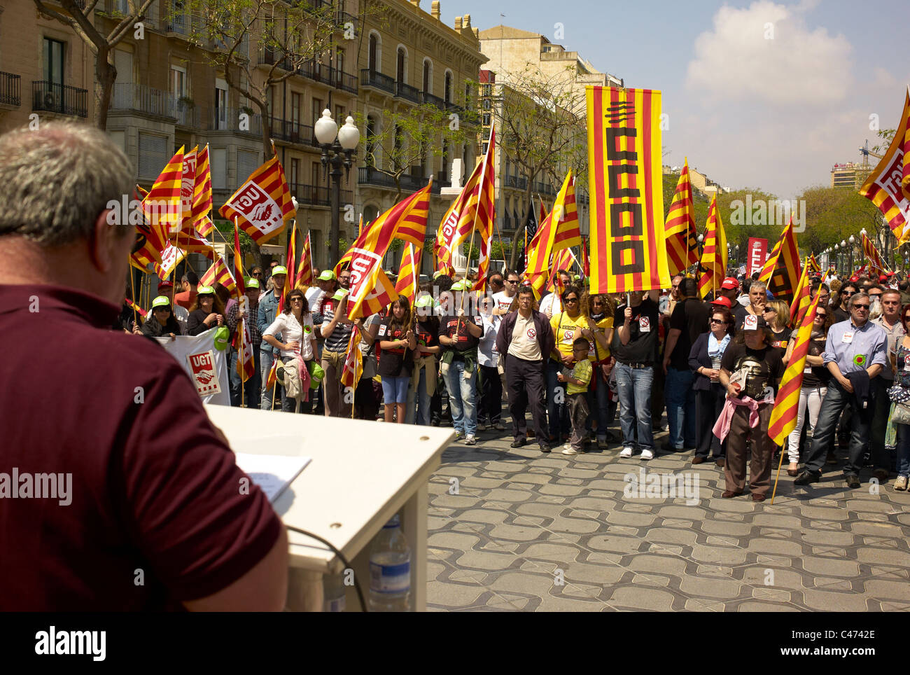 Day of The Workers, 1st of May, Spain Stock Photo - Alamy