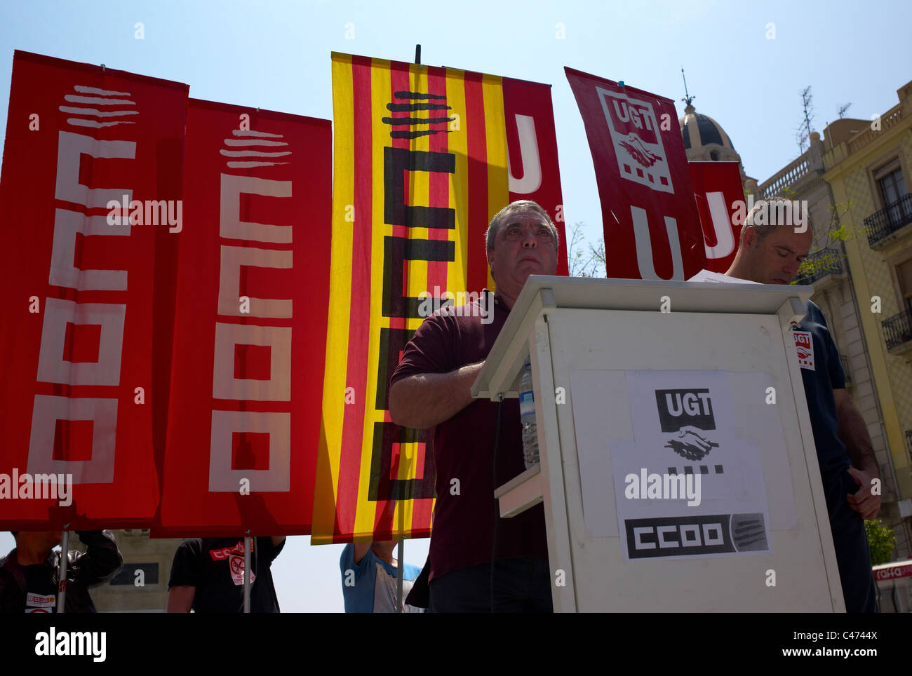 Day of The Workers, 1st of May, Spain Stock Photo - Alamy