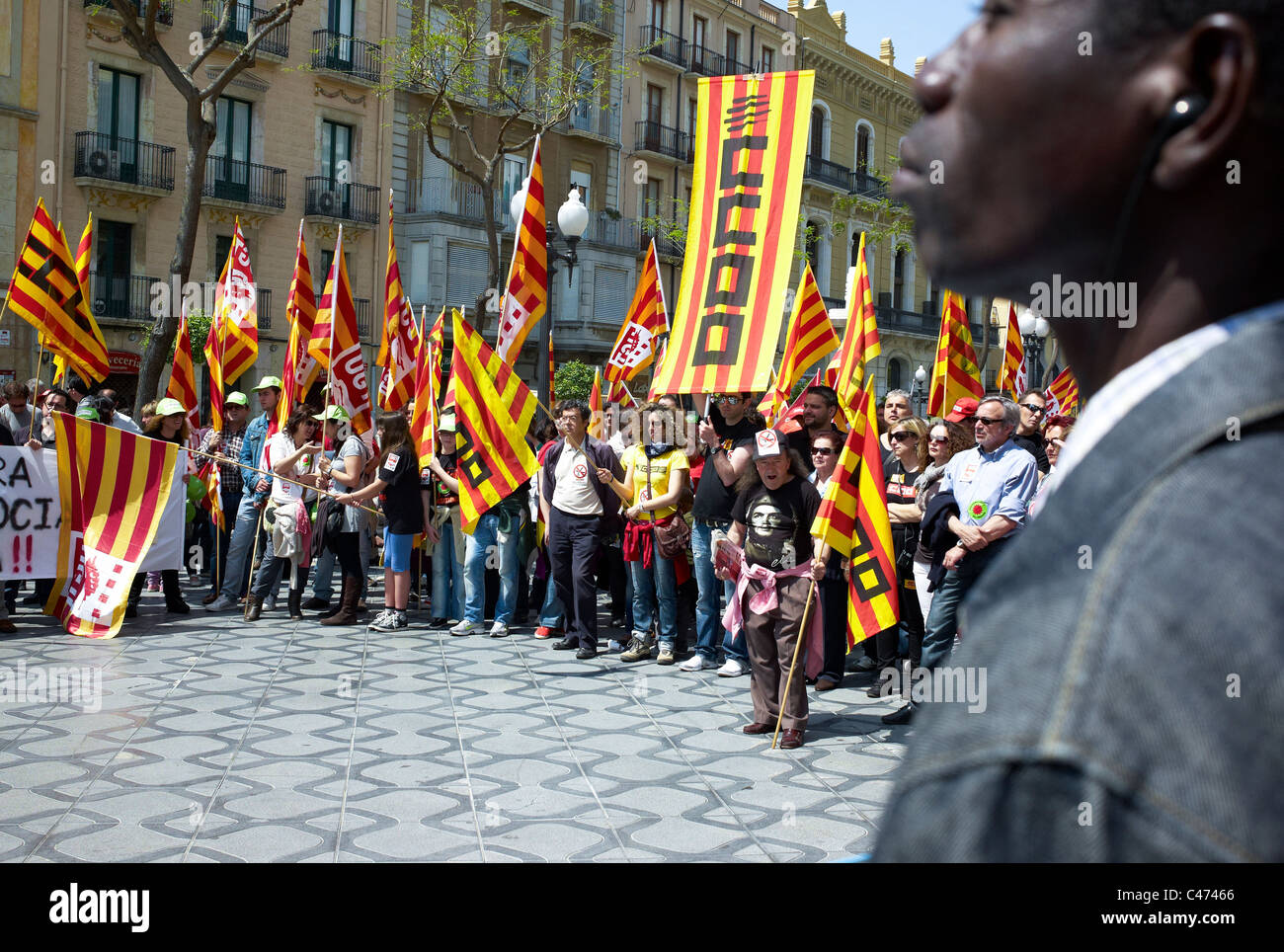 Day of The Workers, 1st of May, Spain Stock Photo - Alamy
