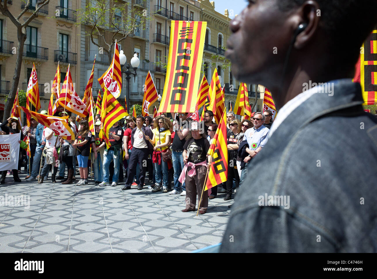 Day of The Workers, 1st of May, Spain Stock Photo - Alamy