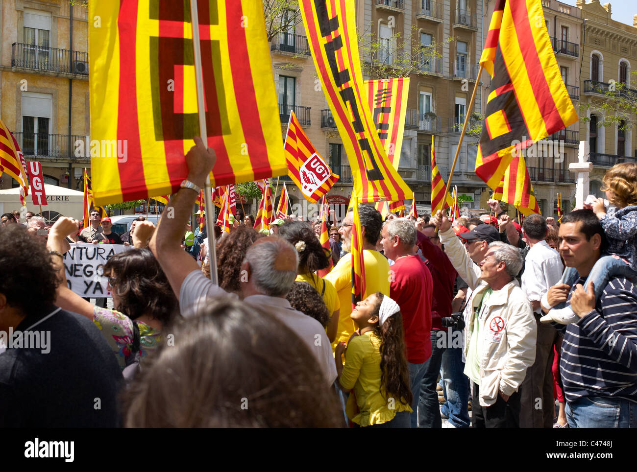 Day of The Workers, 1st of May, Spain Stock Photo - Alamy
