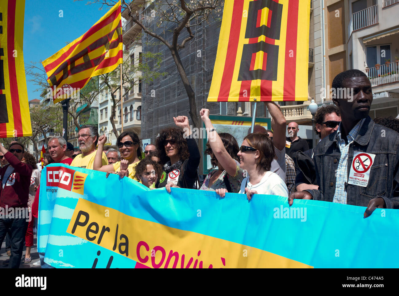 Day of The Workers, 1st of May, Spain Stock Photo - Alamy