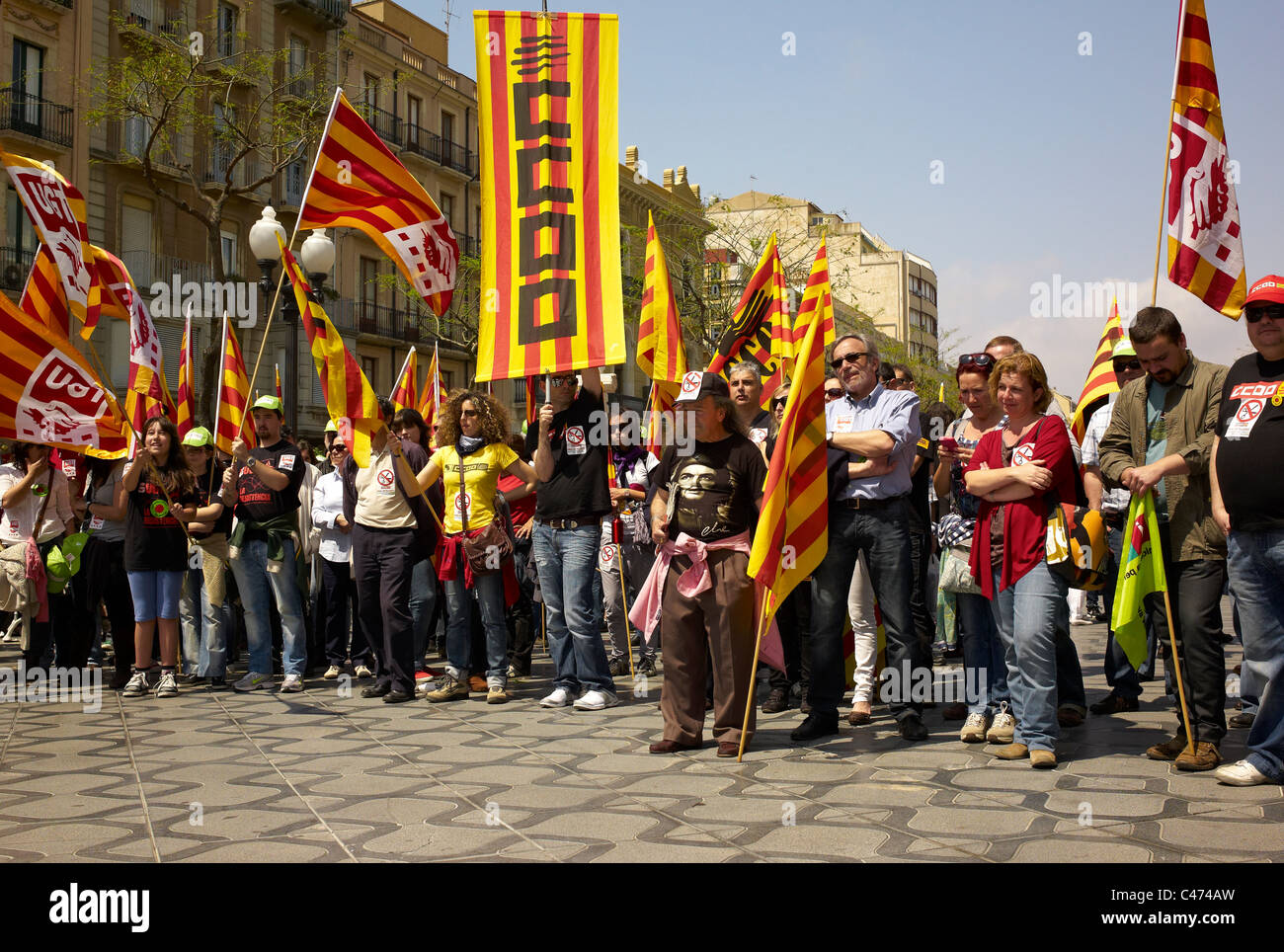 Day of The Workers, 1st of May, Spain Stock Photo - Alamy