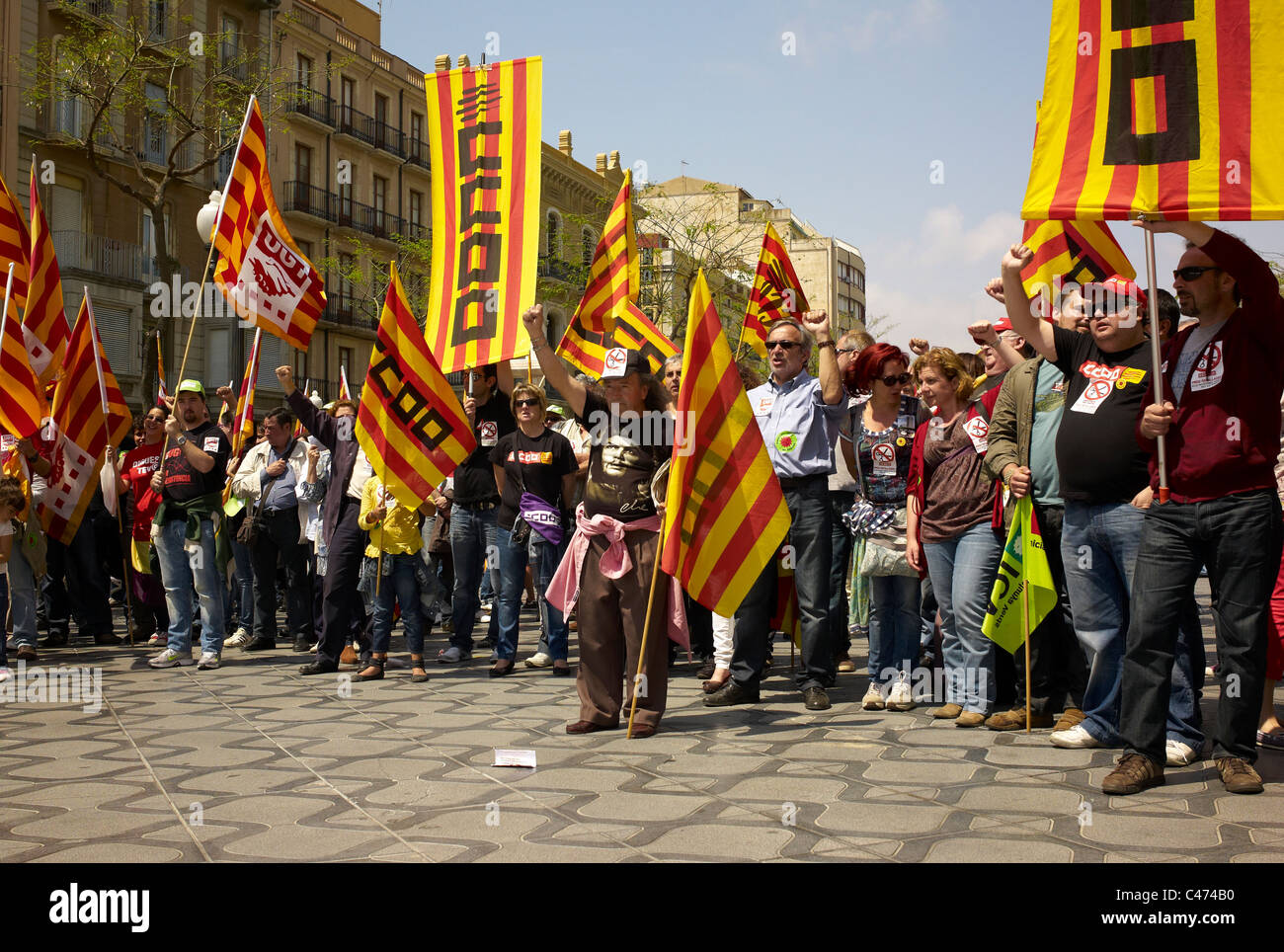 Day of The Workers, 1st of May, Spain Stock Photo - Alamy