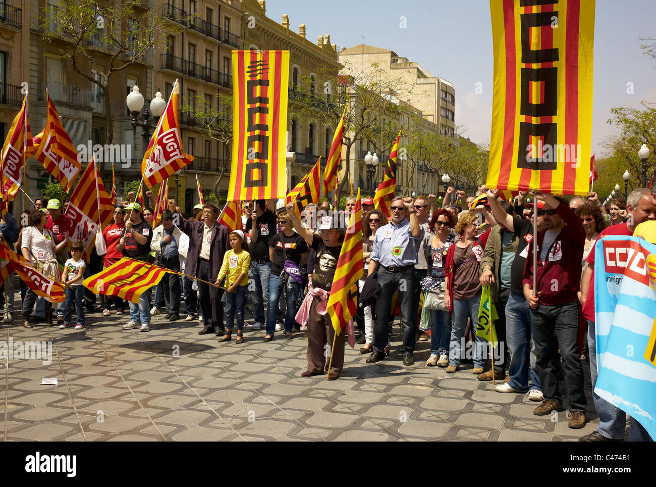 Day of The Workers, 1st of May, Spain Stock Photo - Alamy