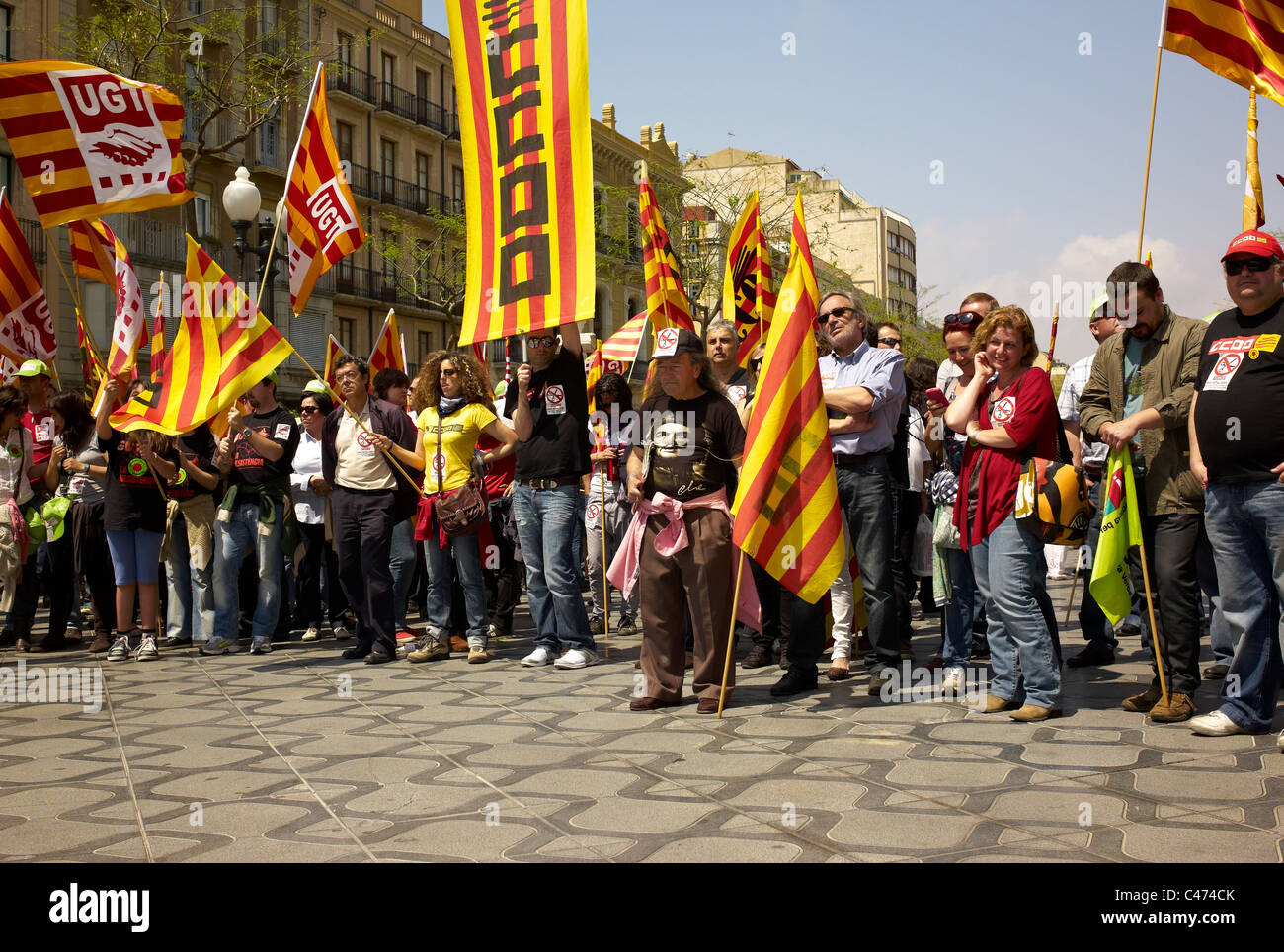 Day of The Workers, 1st of May, Spain Stock Photo - Alamy