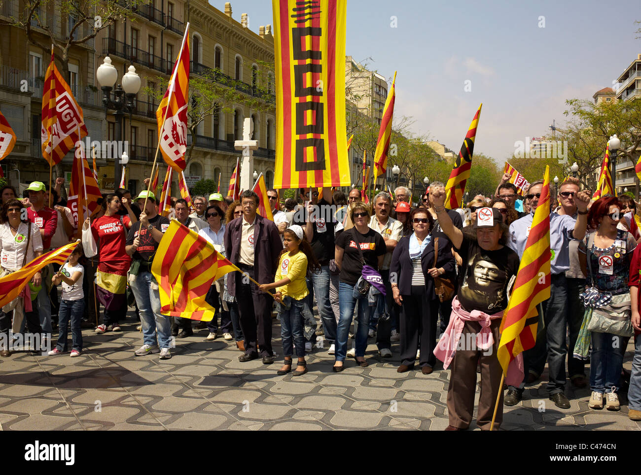 Day of The Workers, 1st of May, Spain Stock Photo - Alamy