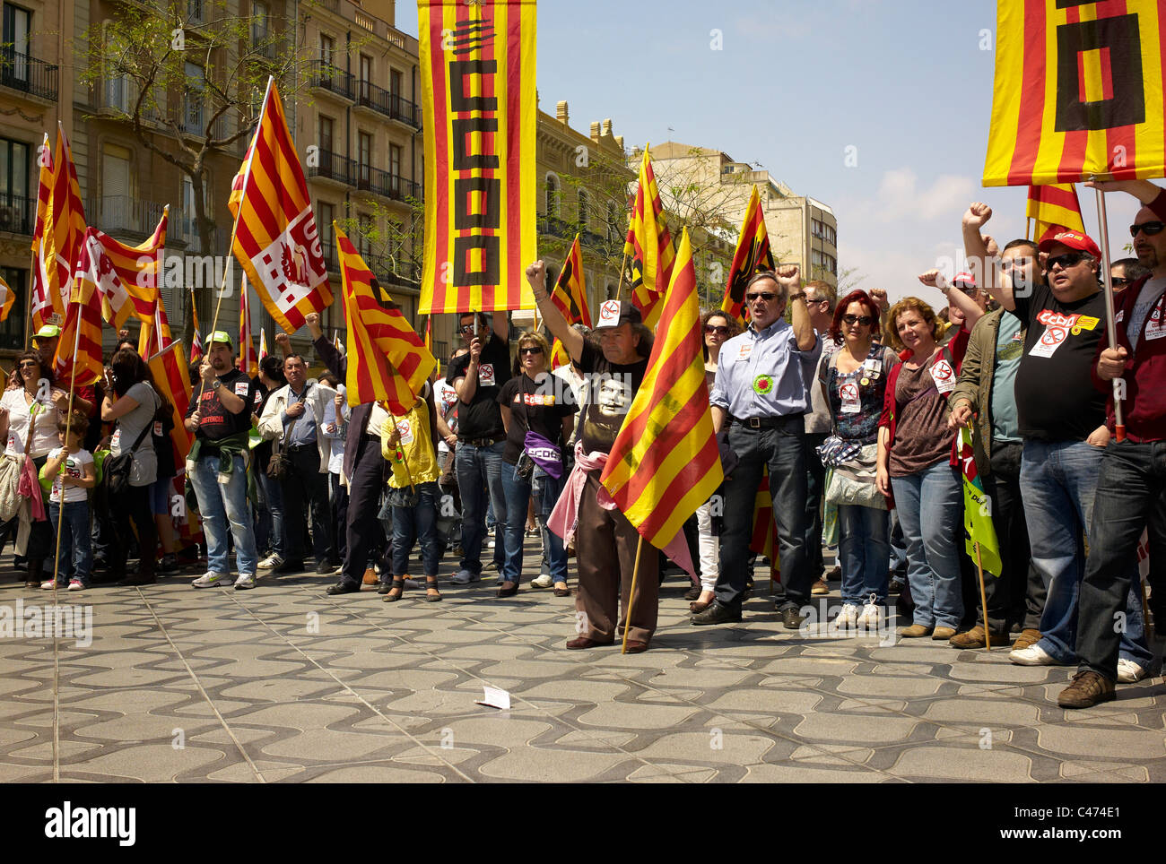 Day of The Workers, 1st of May, Spain Stock Photo - Alamy