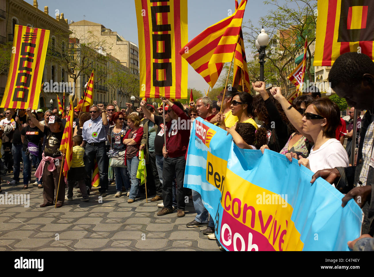 Day of The Workers, 1st of May, Spain Stock Photo - Alamy