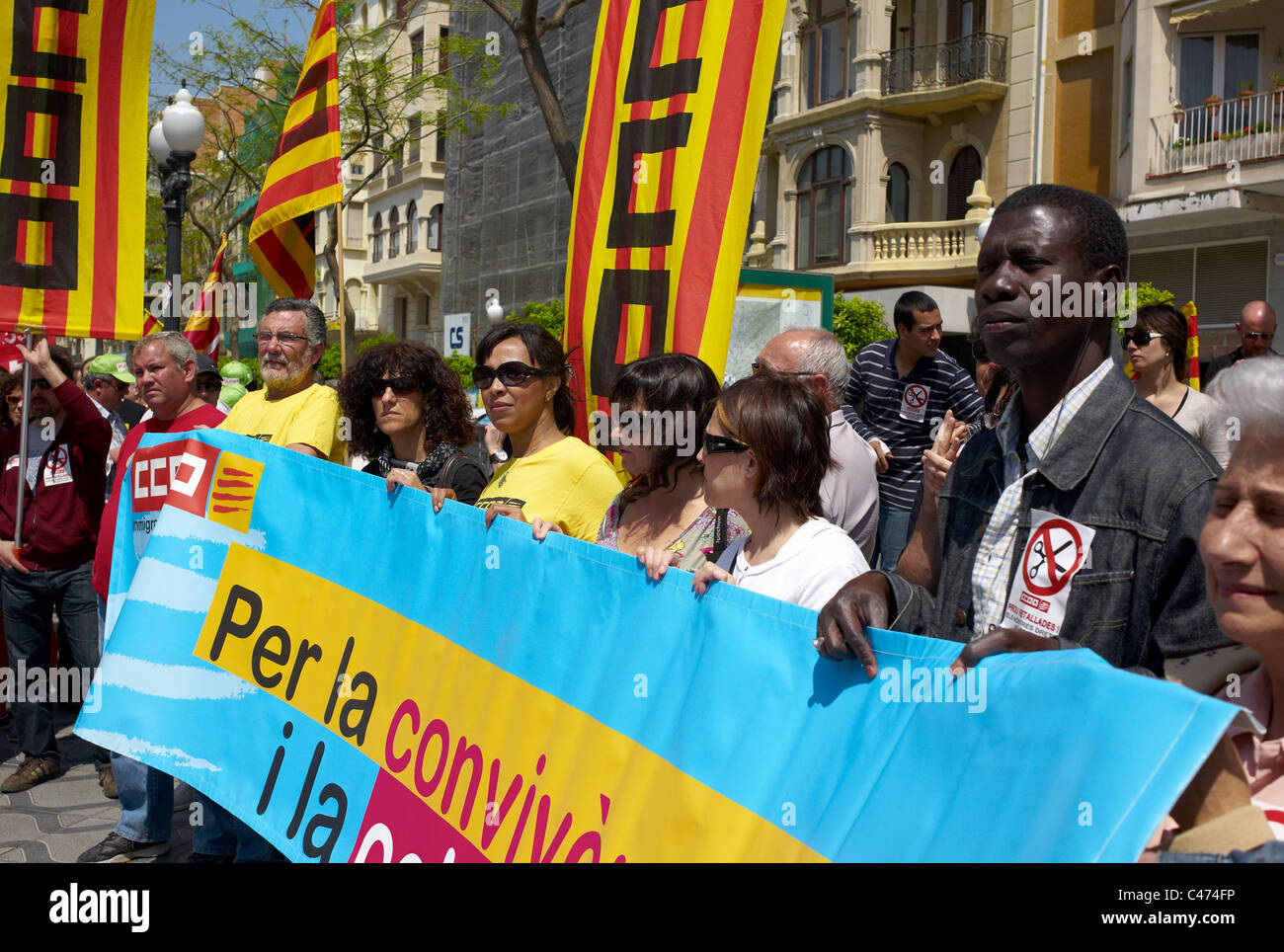 Day of The Workers, 1st of May, Spain Stock Photo - Alamy