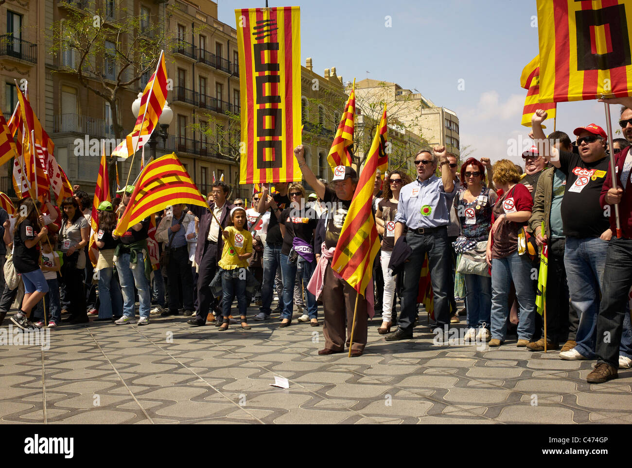 Day of The Workers, 1st of May, Spain Stock Photo - Alamy