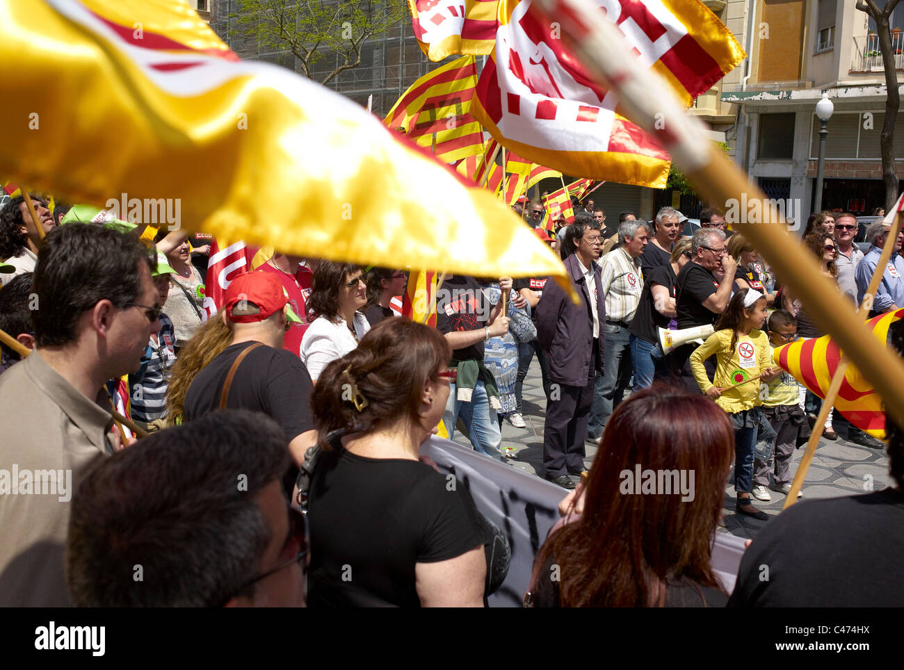 Day of The Workers, 1st of May, Spain Stock Photo - Alamy
