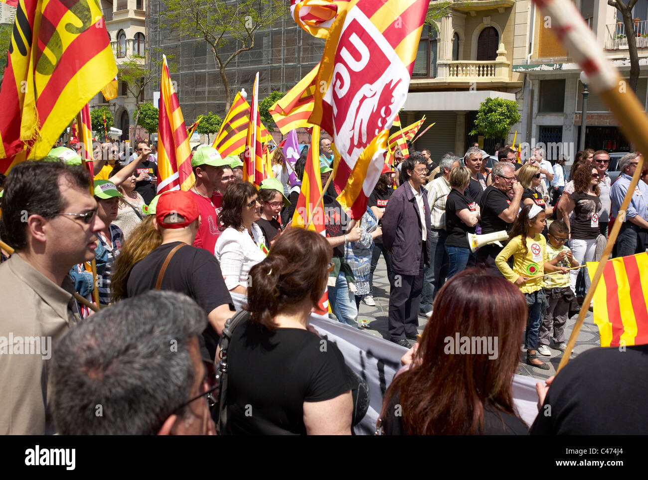 Day of The Workers, 1st of May, Spain Stock Photo - Alamy