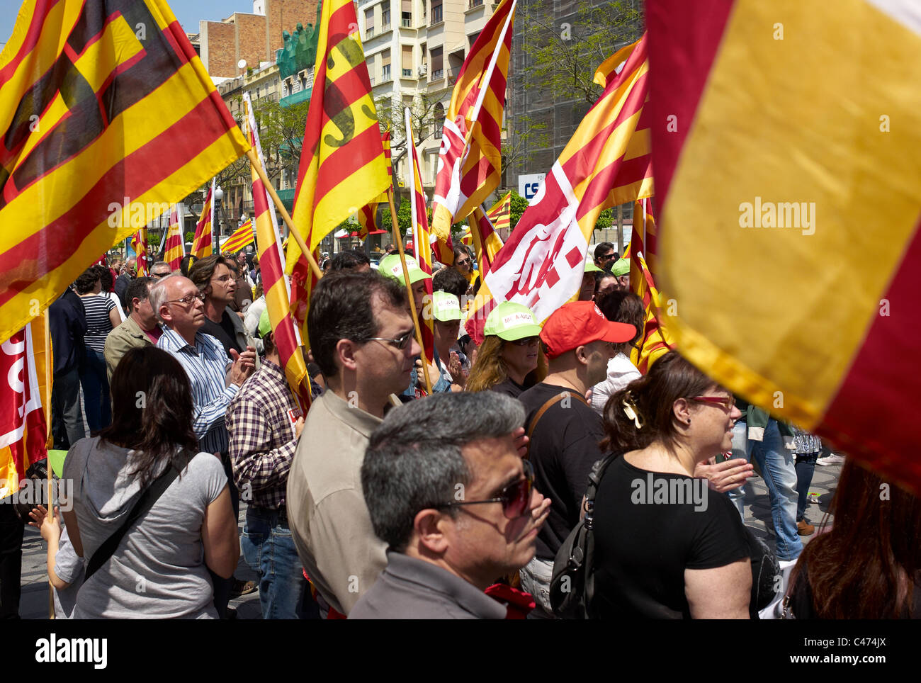 Day of The Workers, 1st of May, Spain Stock Photo - Alamy