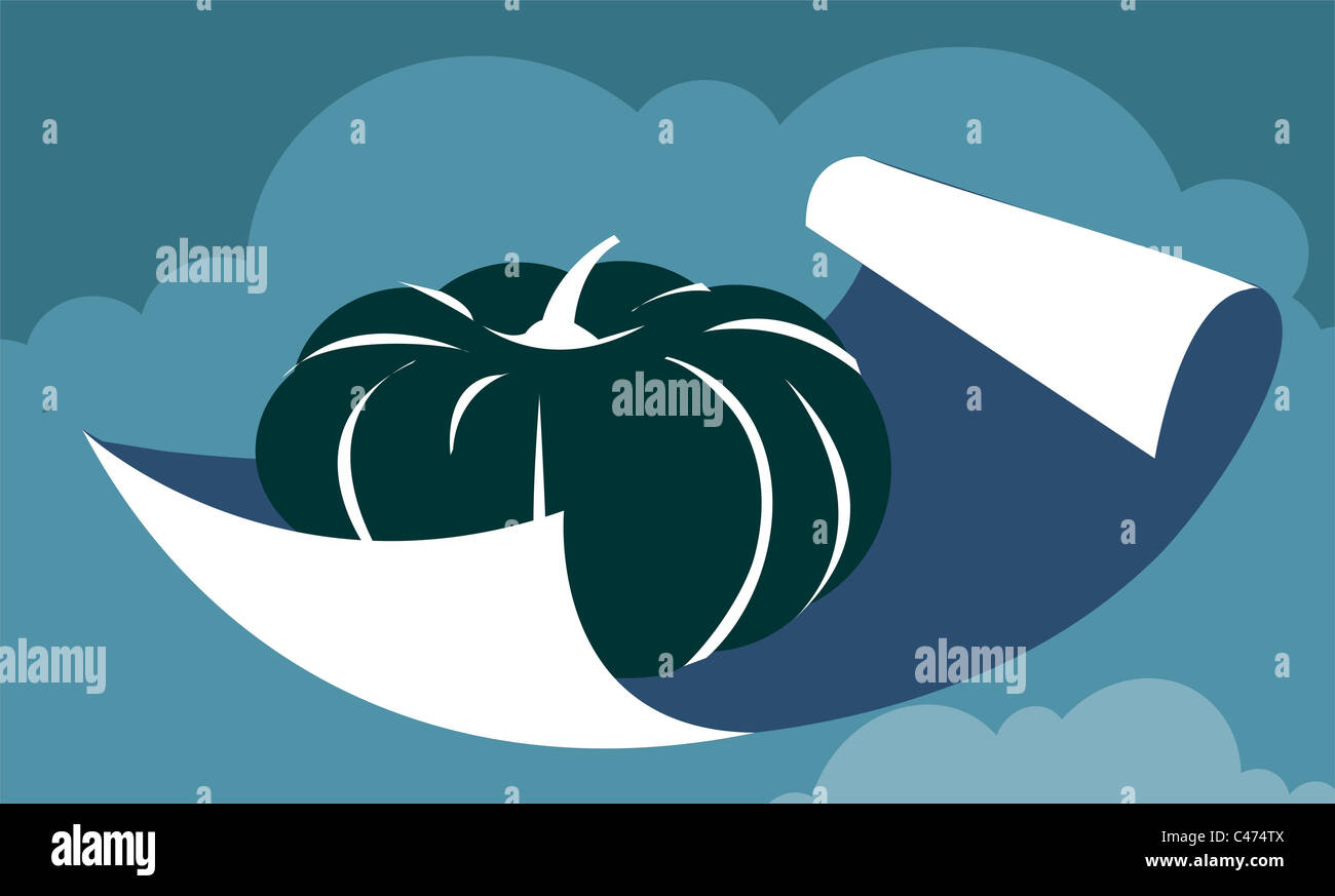 pumpkin flying in the sky Stock Photo - Alamy