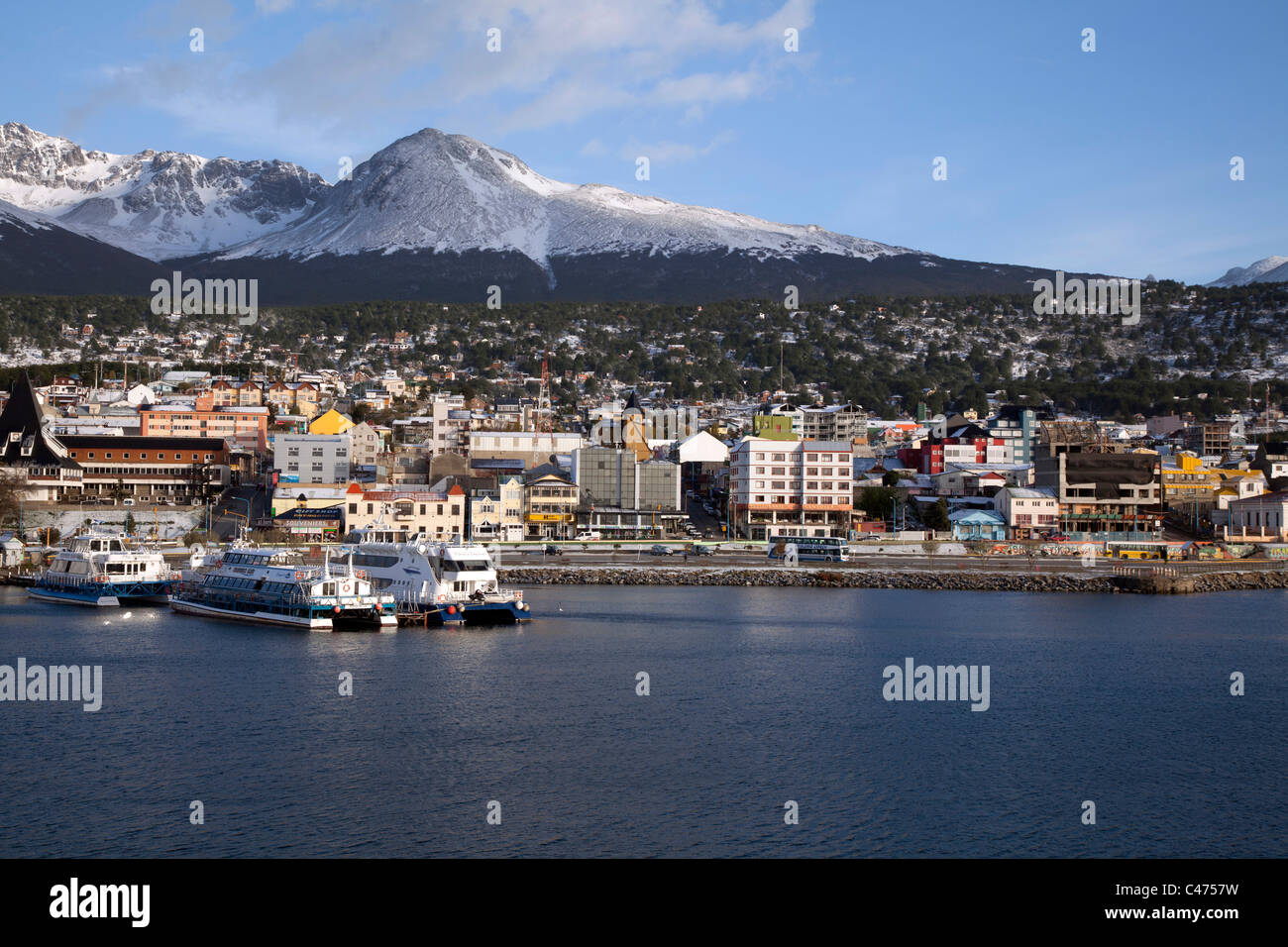 A sunny spring morning in Ushuaia, Argentina Stock Photo - Alamy
