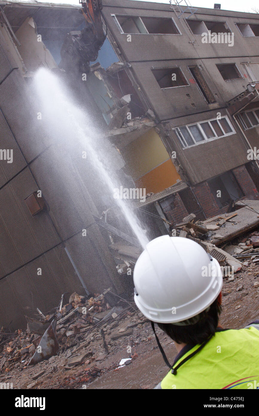 Demolition water spray hi-res stock photography and images - Alamy