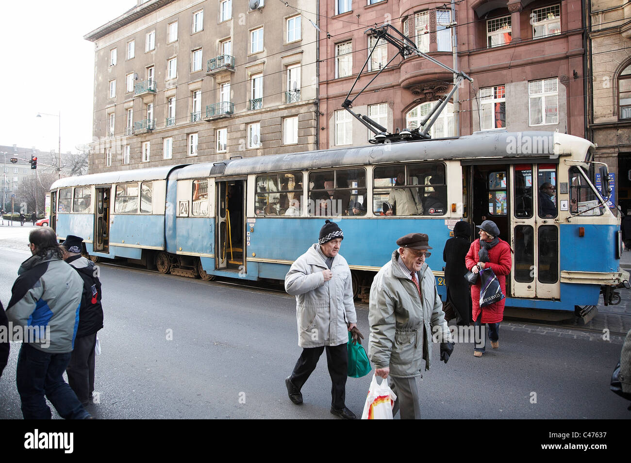 Polish tram hi-res stock photography and images - Alamy