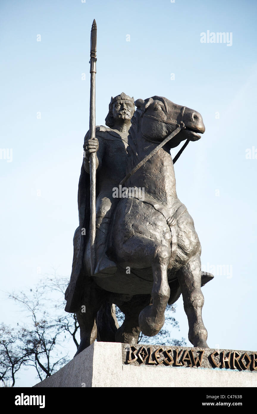 Boleslaw Chrobry Monument Stock Photo - Alamy