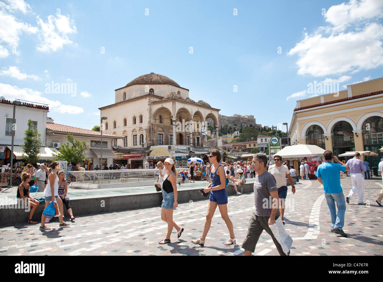 Monastiraki Square, Athens Greece Stock Photo - Alamy