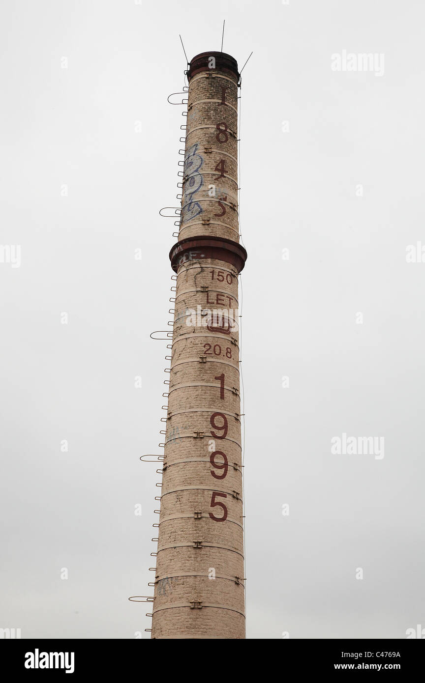 An industrial chimney in the heart of Prague Stock Photo - Alamy