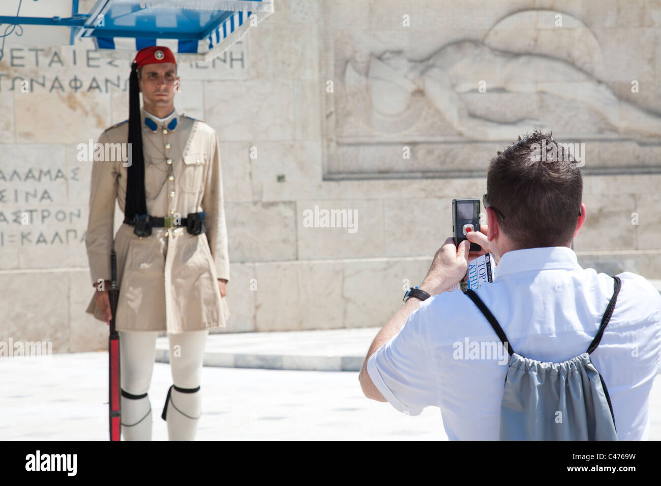 Parliament and Monument of the Unknown Soldier, Athens Greece Stock ...
