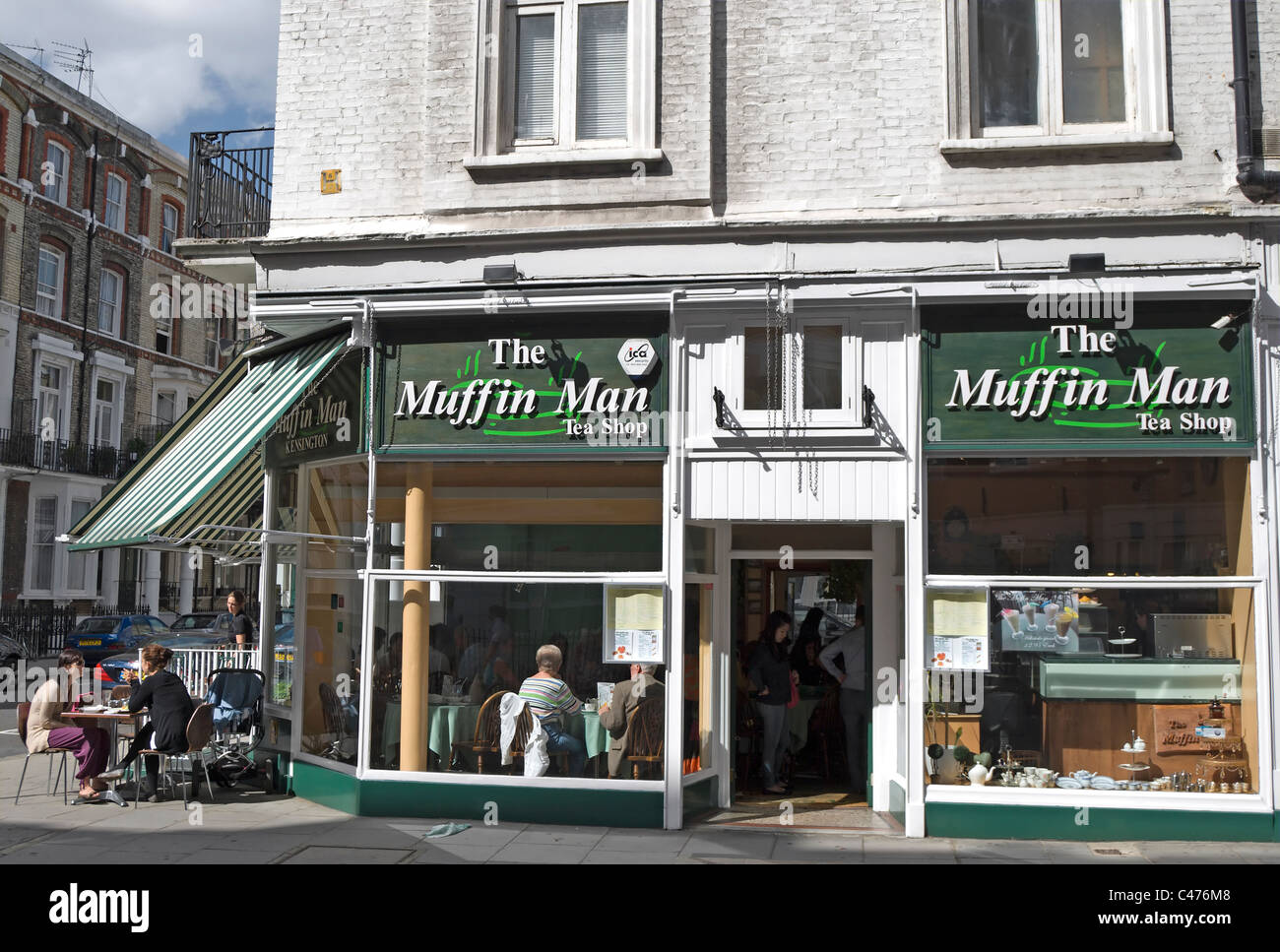 exterior of the muffin man tea shop, kensington, london, england Stock ...