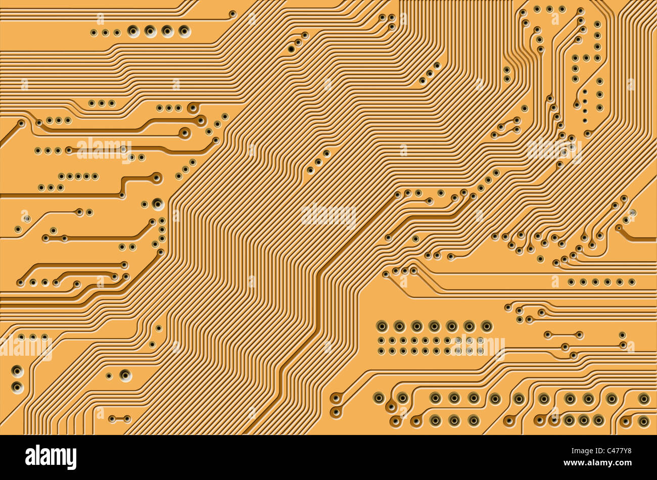 printed circuit - motherboard - technology abstract Stock Photo - Alamy
