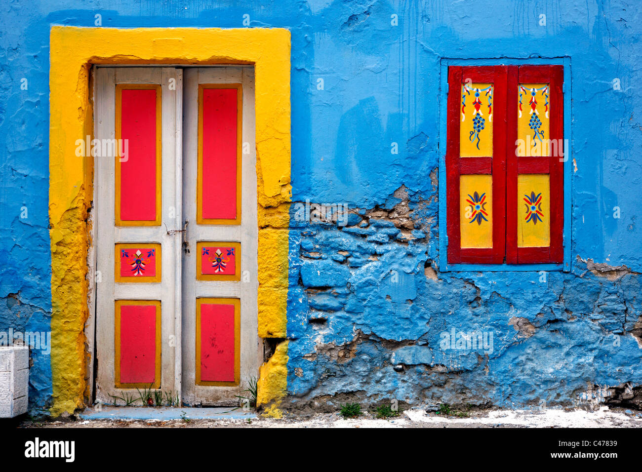 Beautiful Fanes village in Rhodes island, Dodecanese, Greece, is famous ...