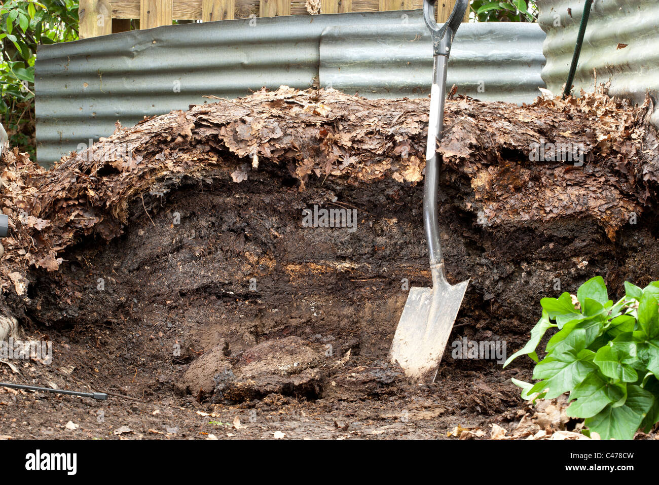 Compost heap ready for digging out Stock Photo - Alamy