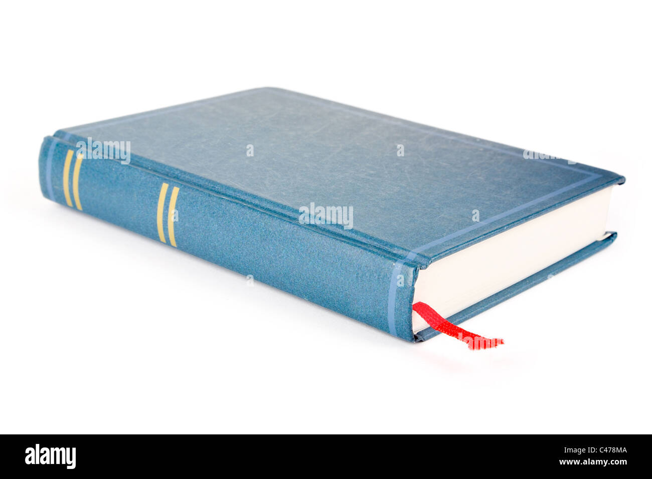 Hardcover book on blue Cut Out Stock Images & Pictures - Alamy