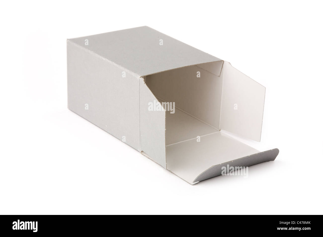 an open box with white background Stock Photo - Alamy
