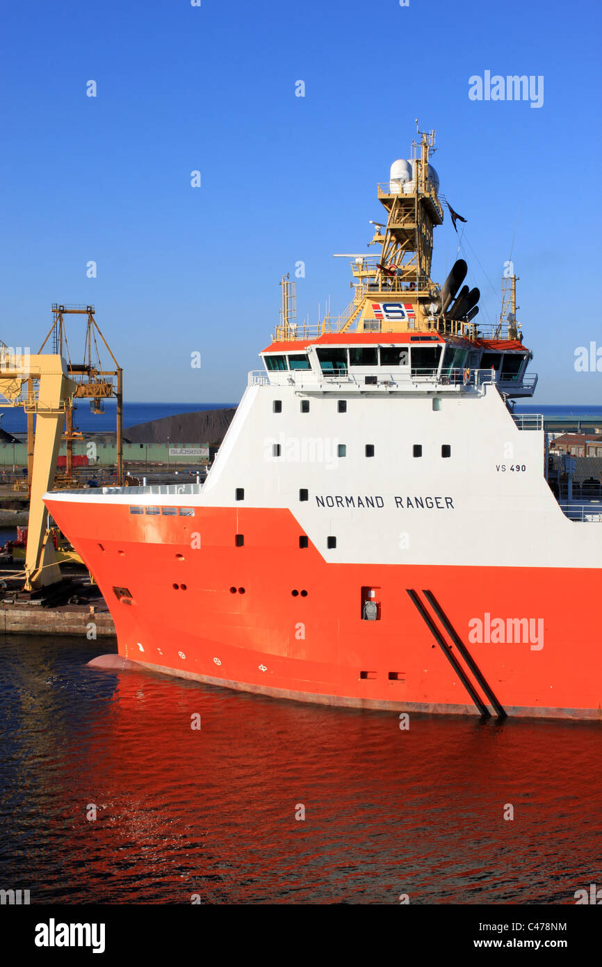 Normand Ranger (ship) in Leith Docks, Edinburgh, Scotland Stock Photo ...