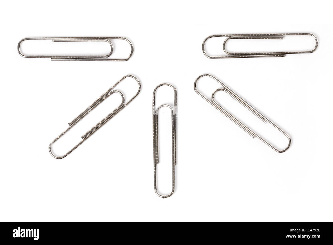 Silver paper clip on hi-res stock photography and images - Alamy