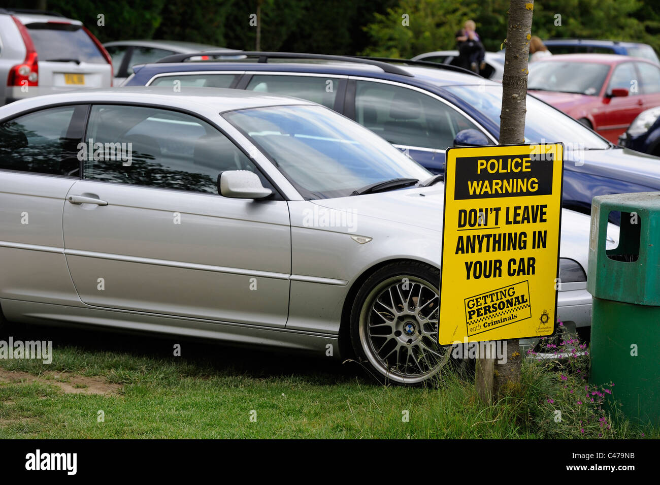Warning Sign Car Theft Stock Photos & Warning Sign Car Theft Stock ...