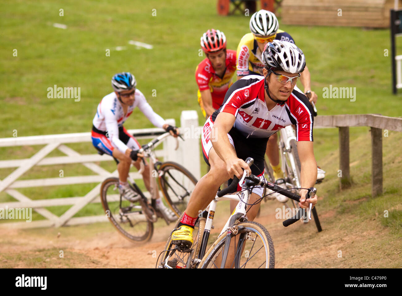 Keeping ahead of the pack Stock Photo - Alamy