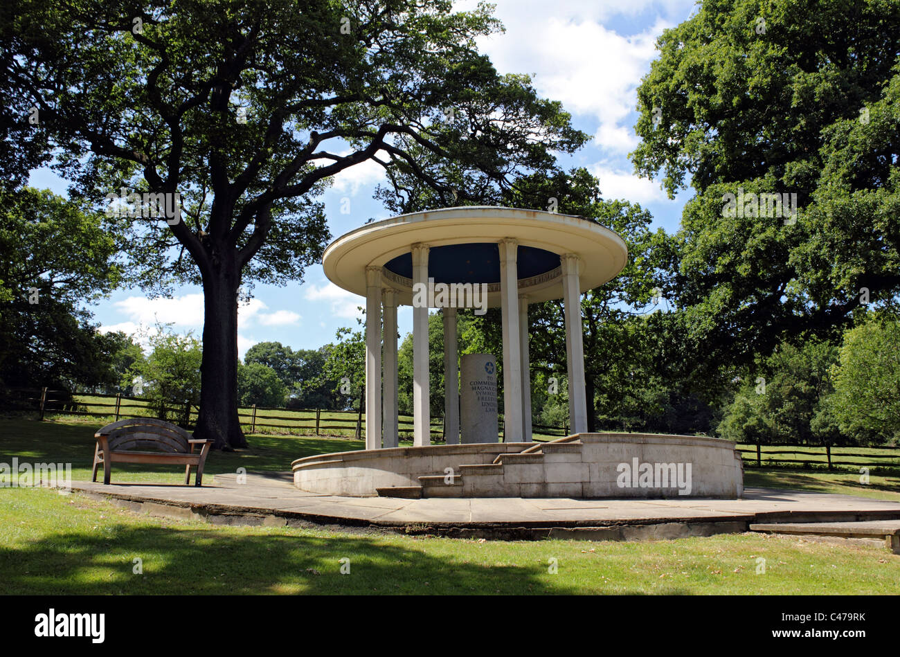 Runnymede Memorial the site of the sealing of Magna Carta by King John ...