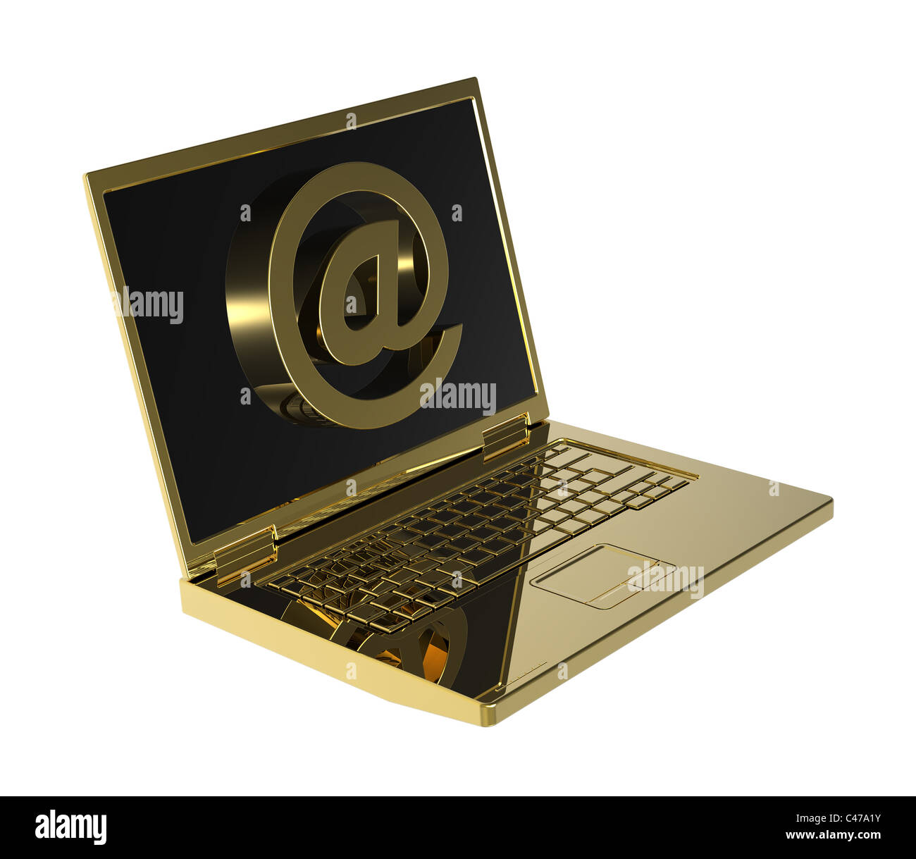 Email sign on laptop screen Stock Photo - Alamy