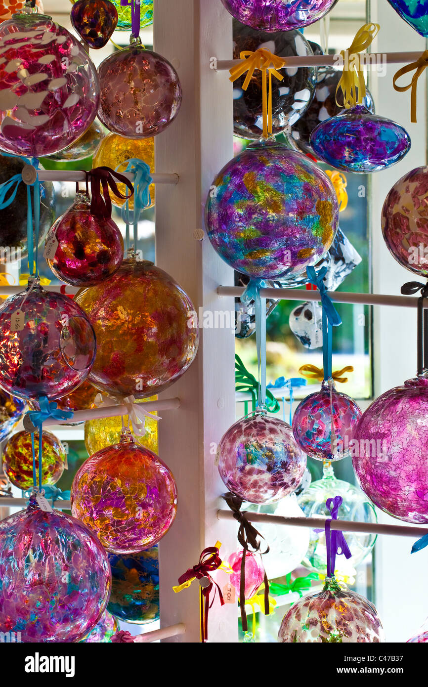 Colorful glass balls hi-res stock photography and images - Alamy