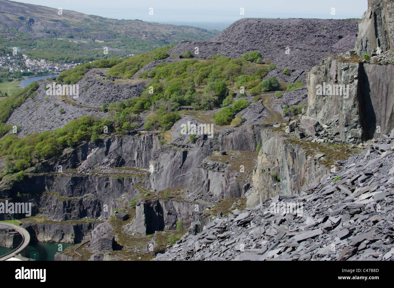 Disused Dinorwig slate mine, Snowdonia, North Wales, UK Stock Photo - Alamy