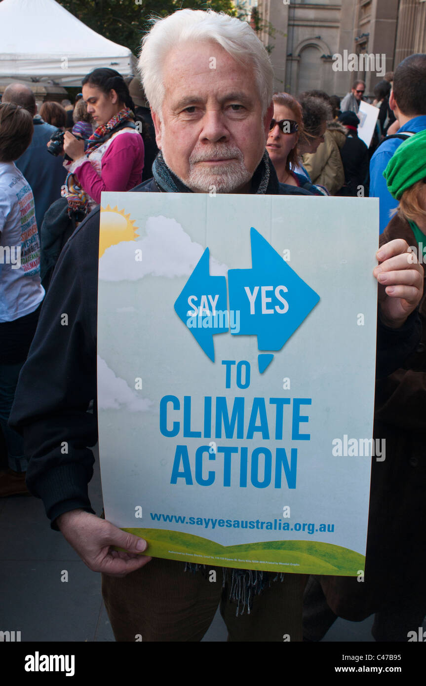 Climate change action rally outside the Victorian State Library in ...