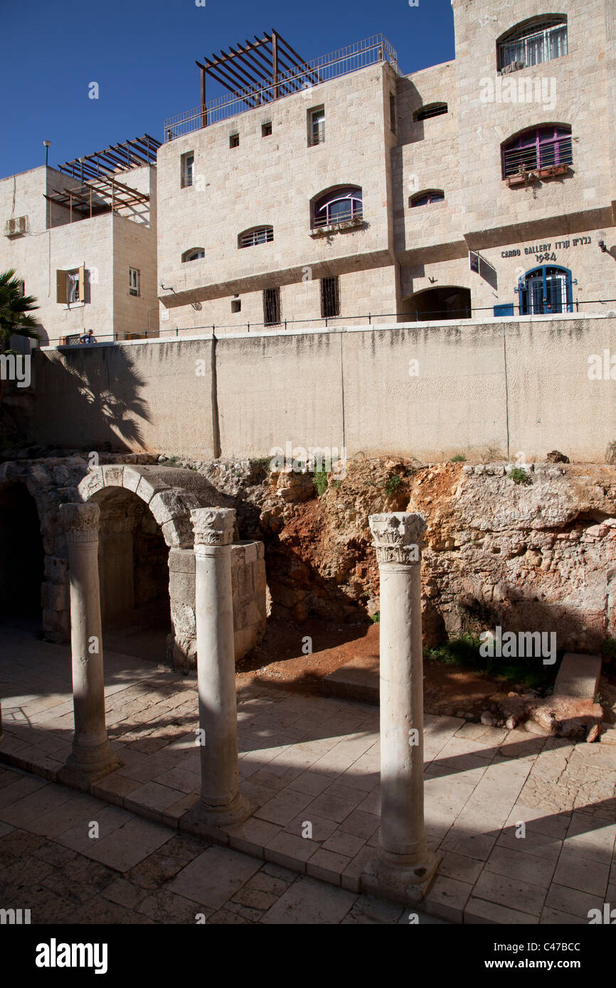 Israel Jerusalem Cardo maximus Stock Photo - Alamy