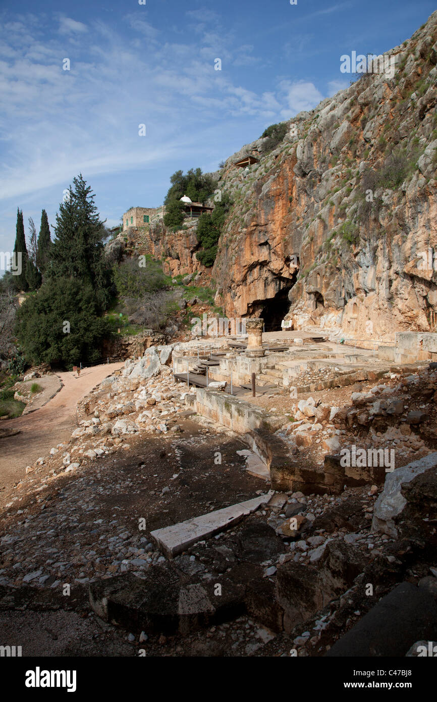 Israel Paneas Banias Caesarea Philippi Stock Photo - Alamy