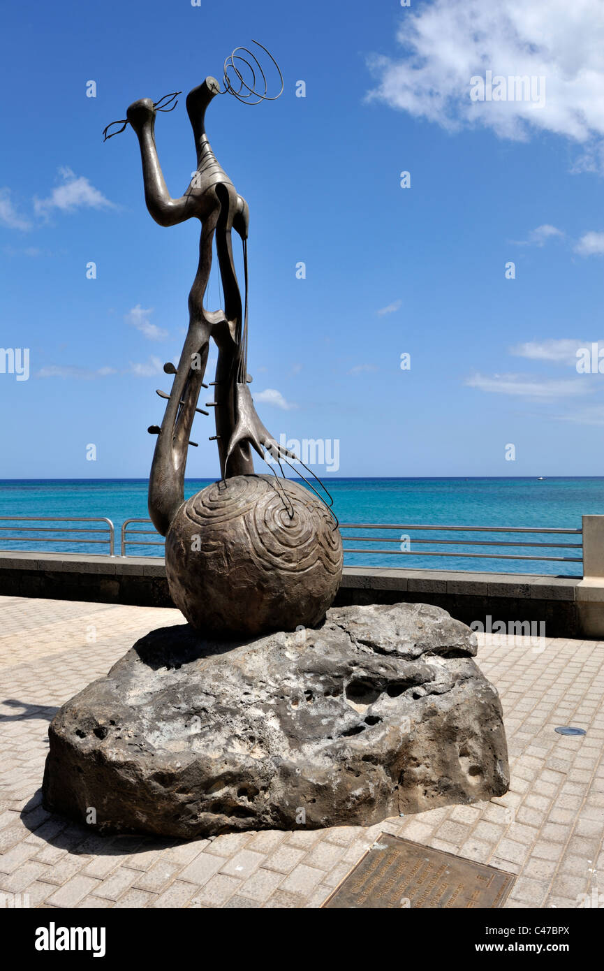 Monument in honour of artist sculptor "Pancho Lasso Stock Photo - Alamy
