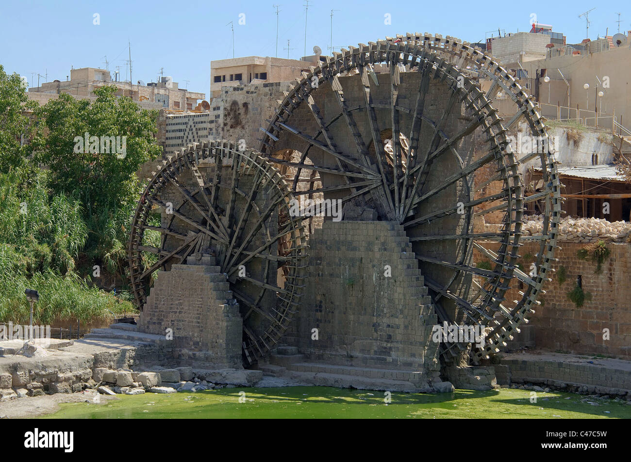 Hama Noria Water Wheel High Resolution Stock Photography and Images - Alamy