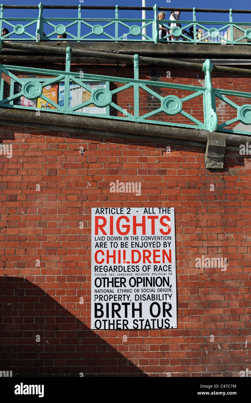 Child rights poster hi-res stock photography and images - Alamy